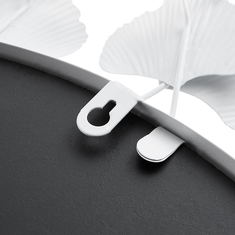 Martha Stewart Eden Gold Gingko Leaf Round Wall Mirror 30.5" - On Sale - Overstock - 31140537